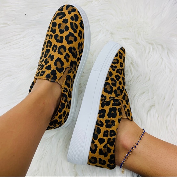 Shoes | Leopard Slip On Sneaker | Poshmark